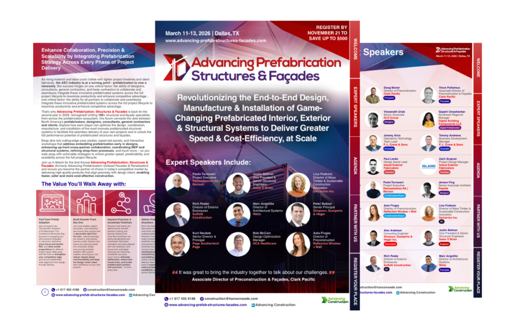 Advancing Prefabrication: Structures & Facades